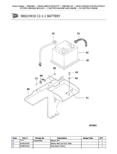 JCB VMD62 VIBROMAX Parts Catalogue Manual (Serial Number: 02703015-027 ...