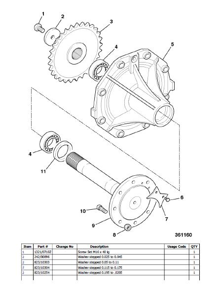 JCB 190 Robot Parts Catalogue Manual (Serial Number : 01291500-0129499 ...