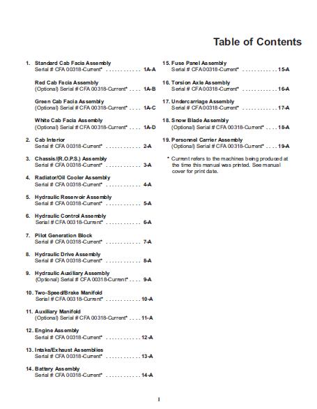 ASV ST-50 Scout Tracked Utility Vehicle Parts Catalogue Manual ...