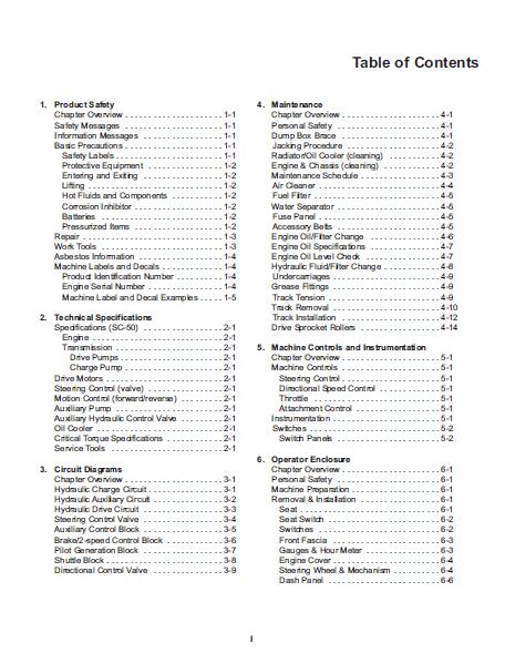 ASV ST-50 Scout Tracked Utility Vehicle Service Repair Manual ...