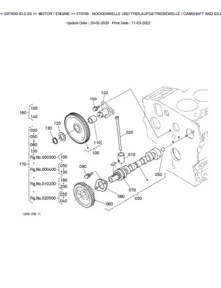 Kubota GR1600-ID-2-S5 Lawn Tractor Parts Catalogue Manual (Publishing ...