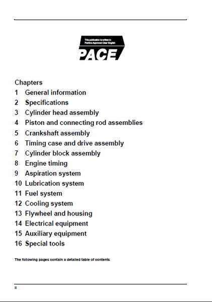 JCB Diesel 1000 Series Engine Model YB Service Repair Manual ...