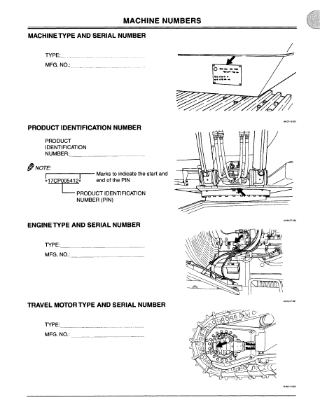 Hitachi EX800H-5 Excavator operator’s manual Serial No. 005412 and up ...