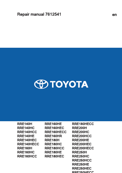 TOYOTA BT Reflex RRE160H High Performance Reach Truck Service Repair M ...