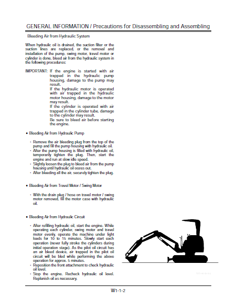 Hitachi EX35U Mini Excavator Service Repair Manual ...