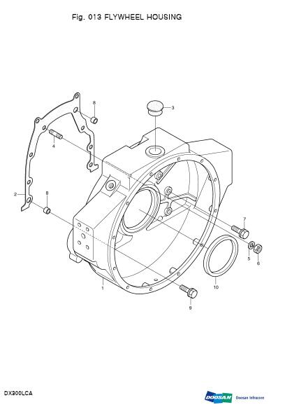 DAEWOO DOOSAN DX300LCA CRAWLER EXCAVATOR Parts Catalogue Manual ...