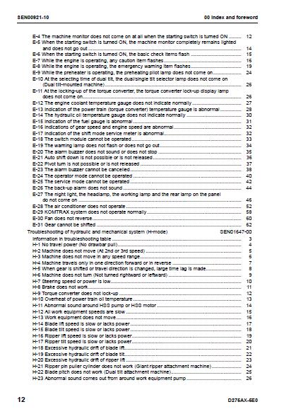 Komatsu D275AX-5E0 Dozer Bulldozer Service Repair Manual S/N 30001 and ...