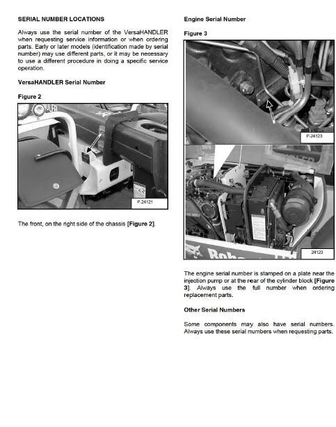 Bobcat V518 VersaHANDLER Telescopic Forklift Service Repair Manual S/N ...
