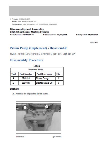 Caterpillar Cat 930K WHEEL LOADER (Prefix TNY) Service Repair Manual ... Caterpillar Cat 930K WHEEL LOADER (Prefix TNY) Service Repair Manual ...