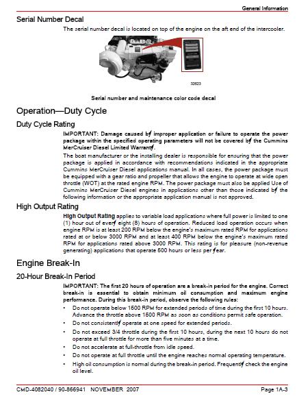 Cummins MerCruiser QSD 2.8 200 HP DIESEL ENGINE Service Repair Manual ...