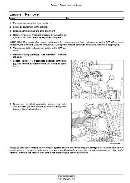 CASE 1150M Stage IIIB Crawler Dozer Service Repair Manual (PIN NFDC110 ...