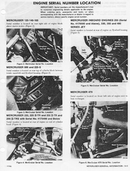MERCURY MERCRUISER MC 165 STERN DRIVE UNITS AND MARINE ENGINE (1974-19 ...