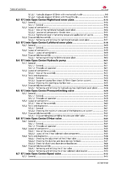 Massey Ferguson MF5711 Tractor Service Repair Manual (Pat No. ACT00191 ...